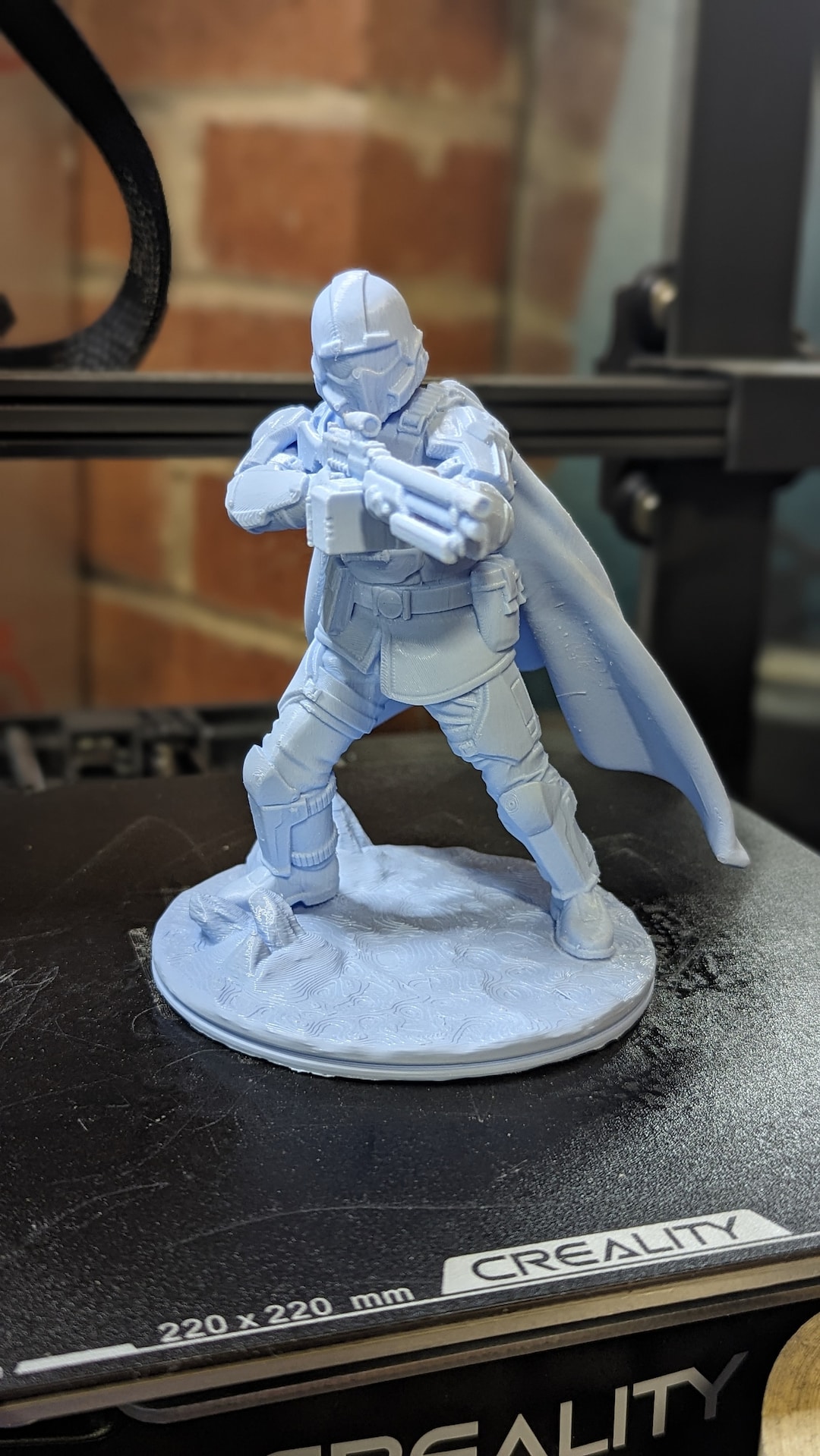 Helldiver Character Machine Gun 3d Model 5 Tall Desk Display With Base ...