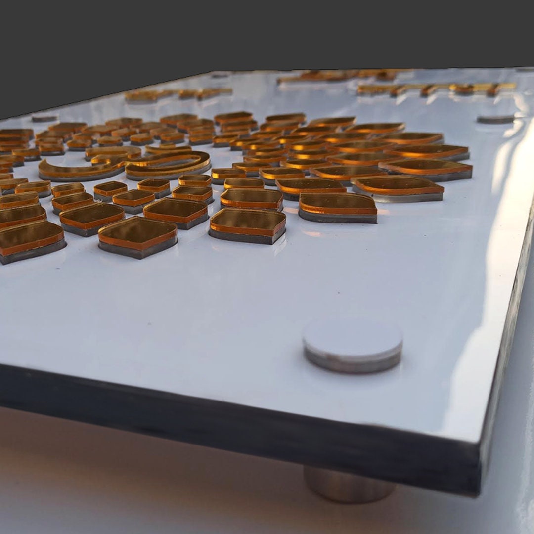 Om Subh Labh With LED Lights for Home Temple Decoration Wall Decor ...