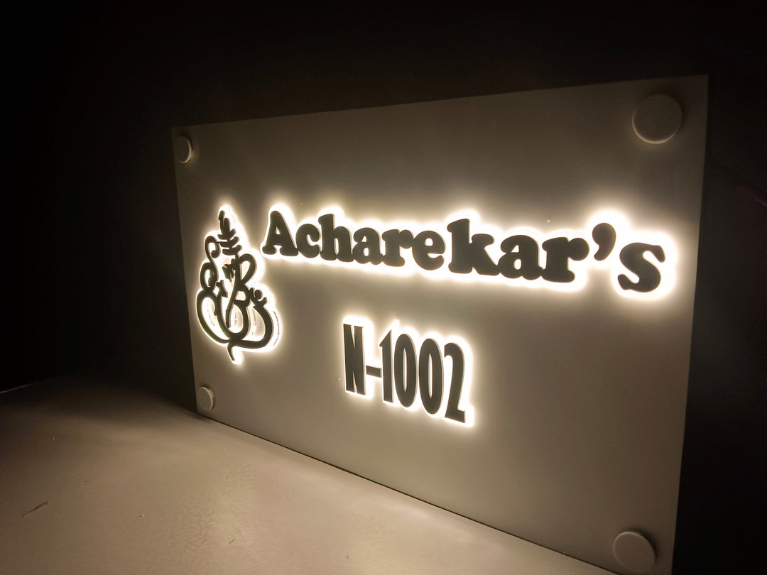 Customized Door Name Plate for Home, Office & Outdoor Entrance ...
