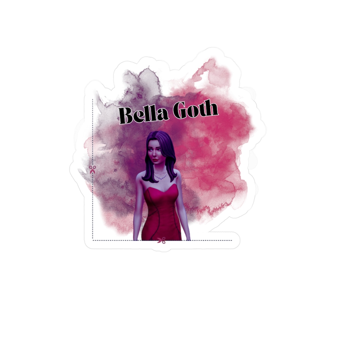 The Sims Bella Goth Vinyl Decal Water Bottle Sticker - Etsy