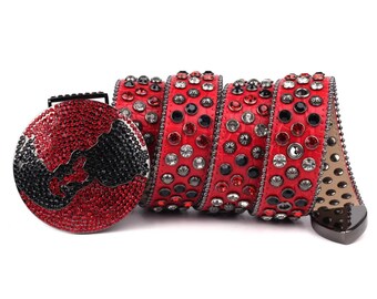 Rhinestone Belt Y2k - Etsy