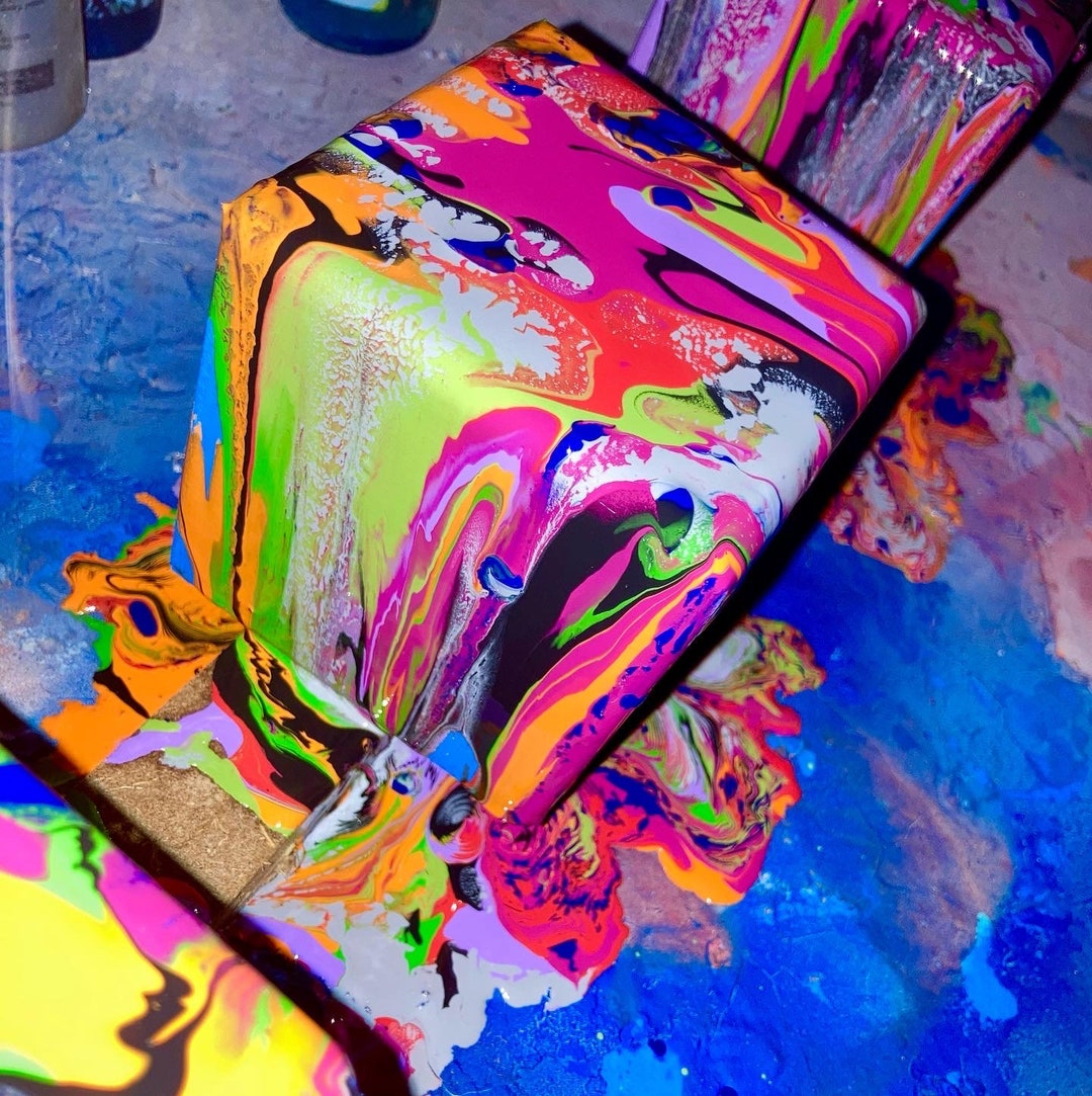 Painted Sculpture, Abstract Decor, Abstract Art Object, Original ...