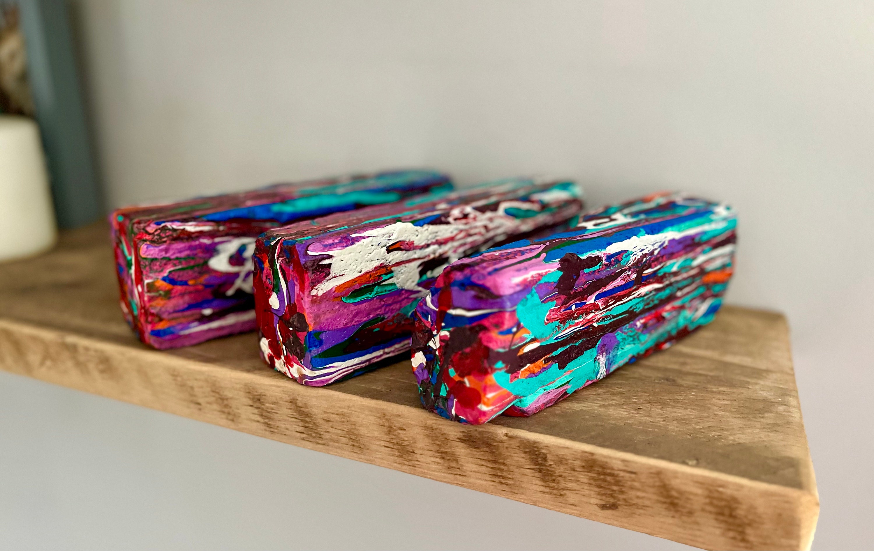 Brick Sculpture, Modern Sculpture, Art Ornament, Art Bricks, Gift for ...