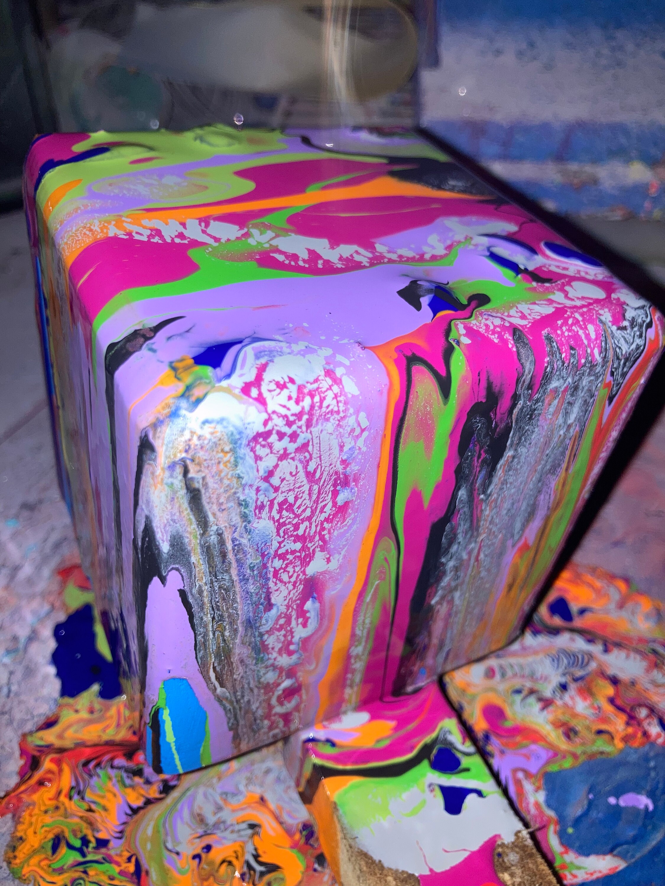 Painted Sculpture, Abstract Decor, Abstract Art Object, Original ...