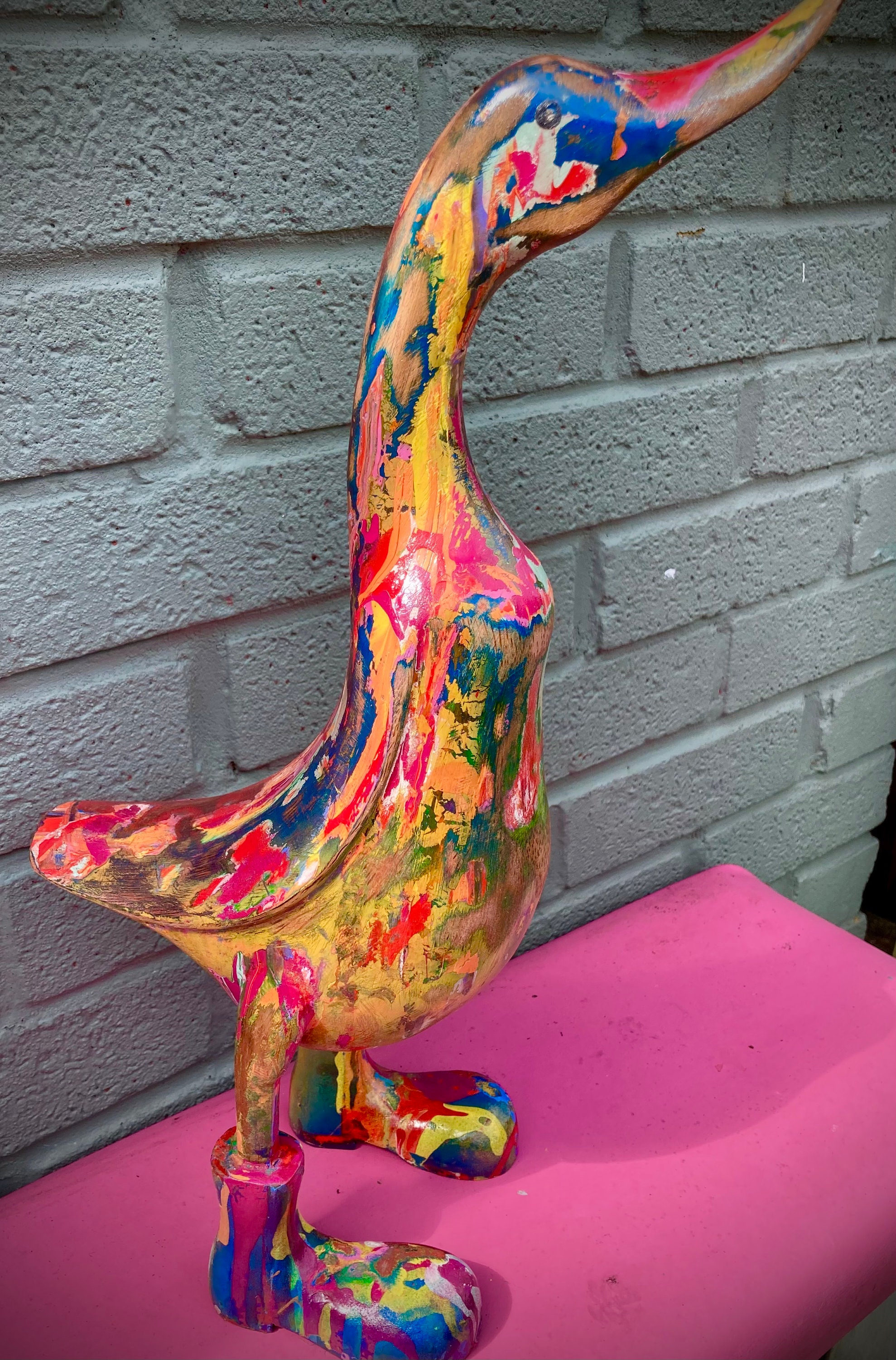 Street Art Sculpture, Drip Art Sculpture, Industrial Home Decor, Quirky ...