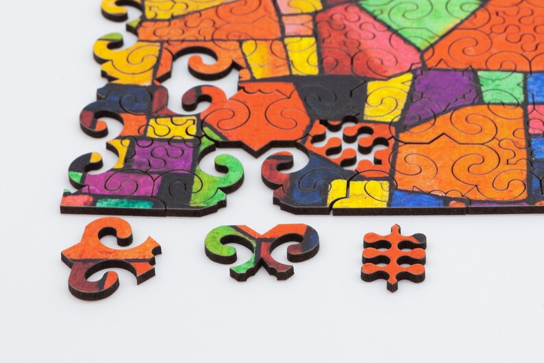 Mosaics Wooden Tessellation Puzzle for Adults Original Artwork Premium ...