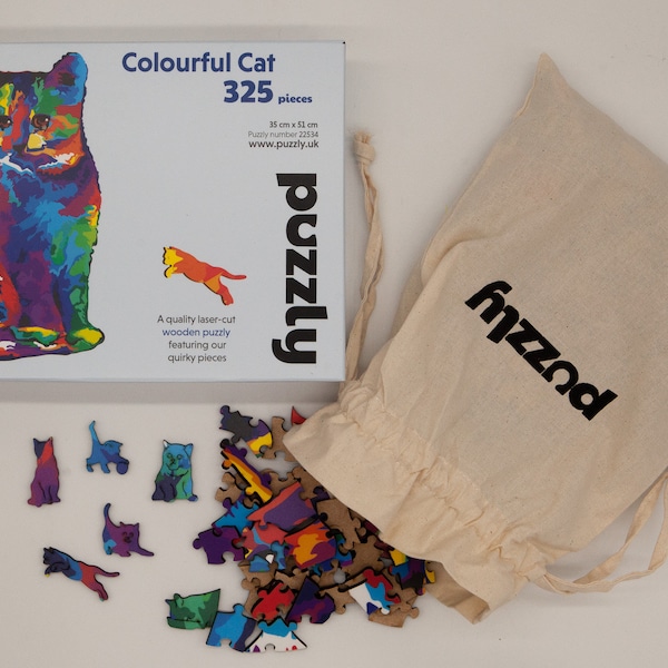 Cat Shaped Puzzle Pieces - Etsy