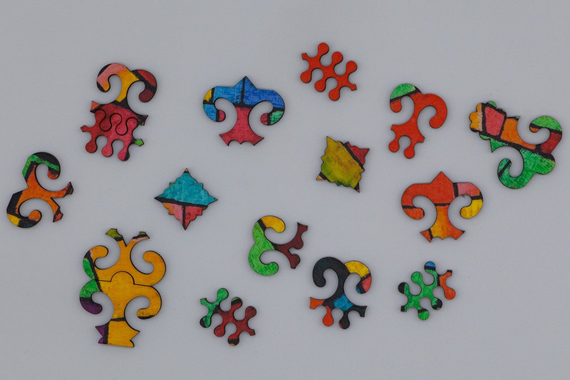 Mosaics Wooden Tessellation Puzzle for Adults Original Artwork Premium ...