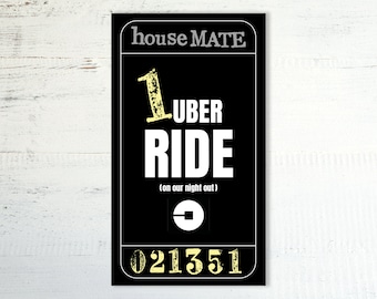 Uber Birthday Card - Etsy