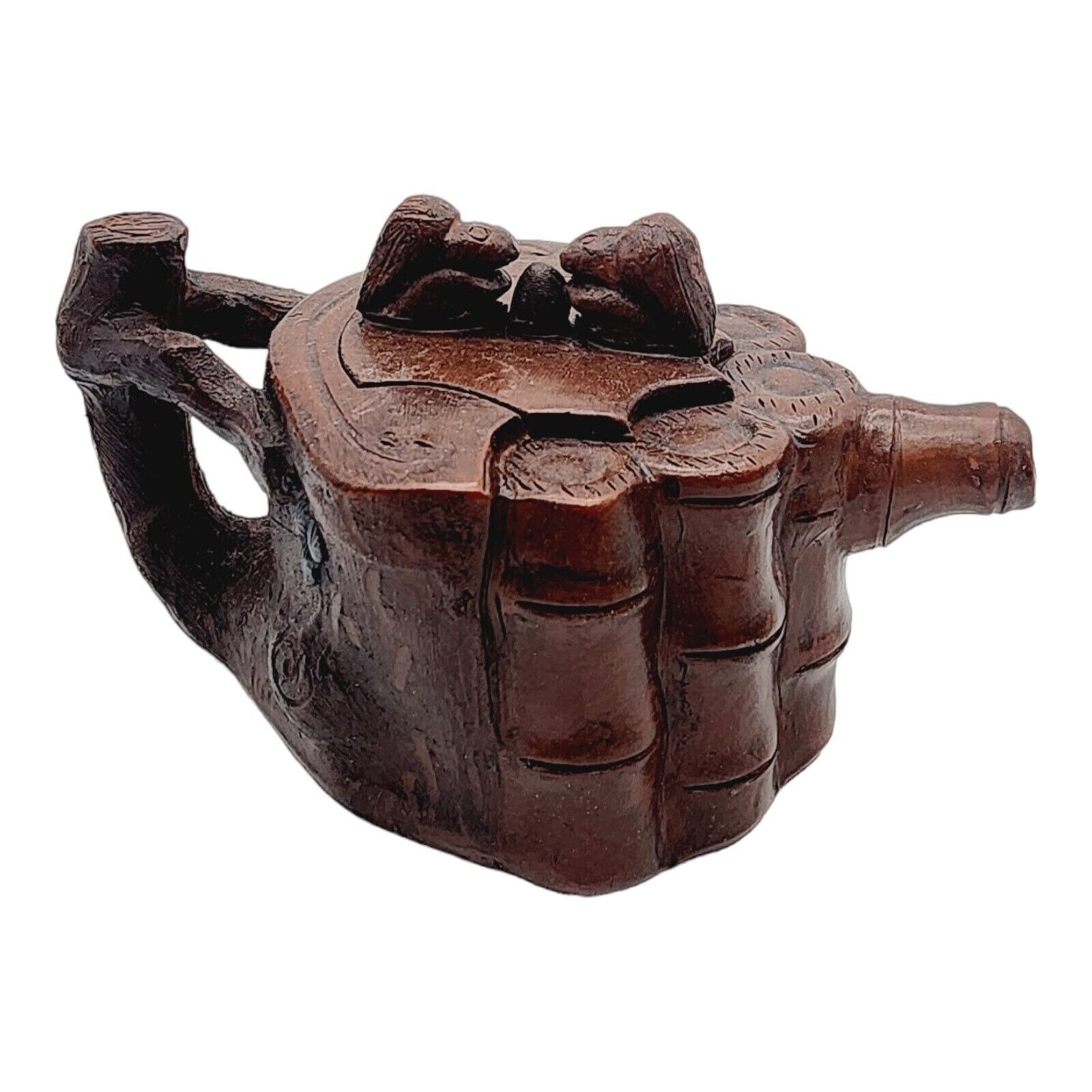 Vintage Chinese Yixing Zisha Clay Teapot by Chuan Xian Tree Trunk ...