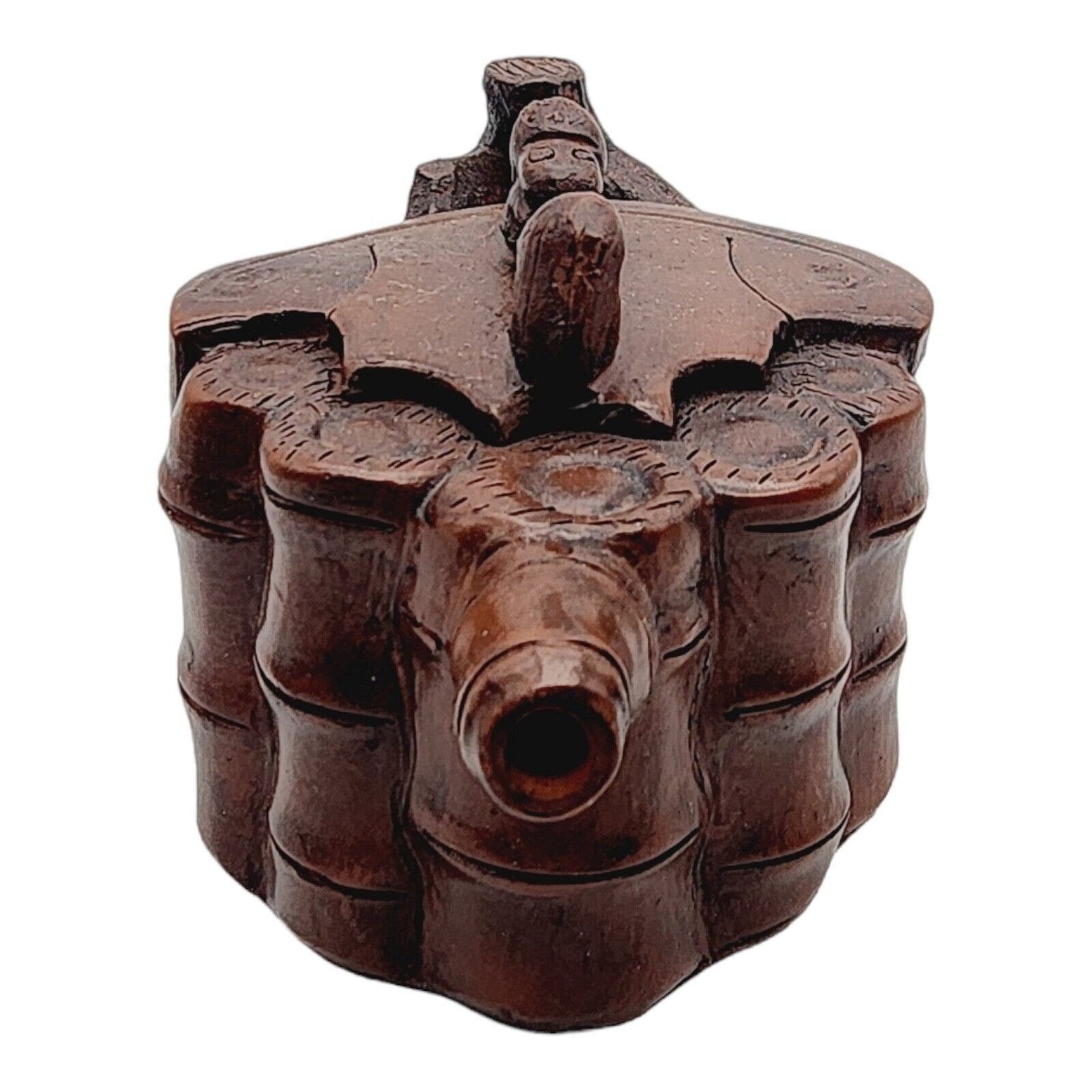 Vintage Chinese Yixing Zisha Clay Teapot by Chuan Xian Tree Trunk ...