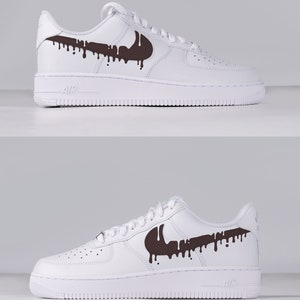 Nike Air Force 1 Custom, Handpainted Drip Custom Nike AF1, Colorful ...