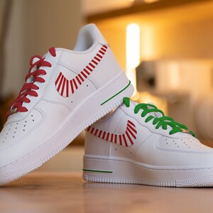 Custom Christmas Grinch Nike Air Force 1 Shoes,handpainted Xmas ...