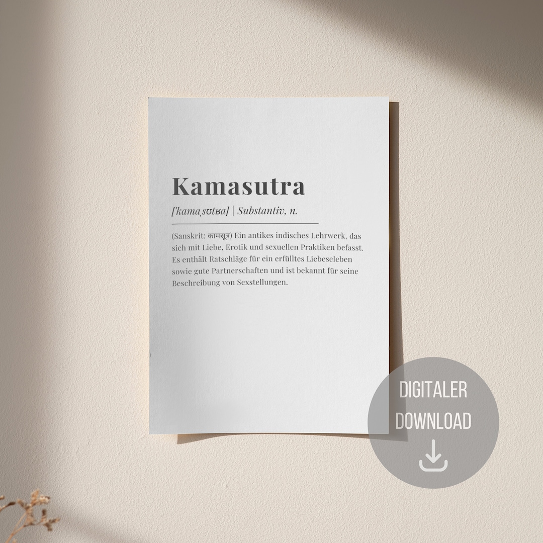 Definition Sign Kama Sutra Love Erotic Wall Art - Etsy