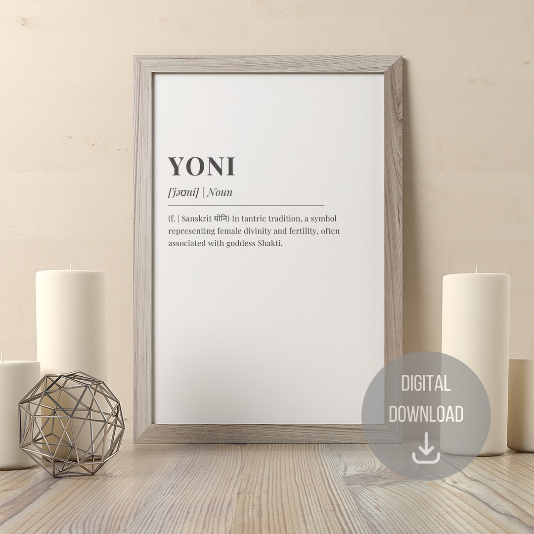 Definition Sign Yoni Tantra Wall Art Instant Download Printable ...