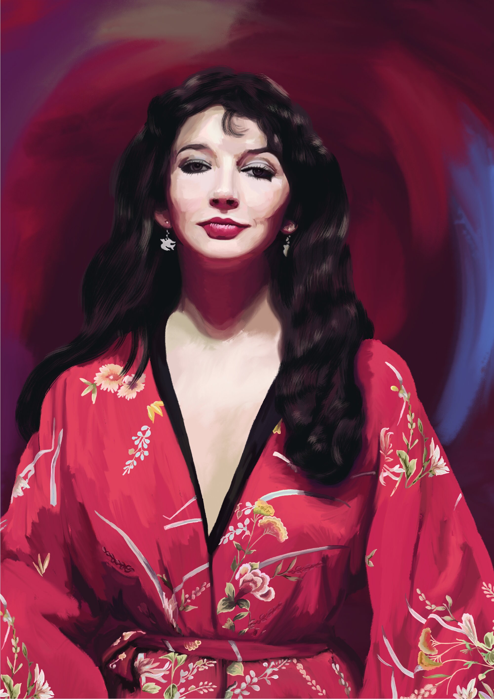 Kate Bush Painting — Wall Art Print of Iconic Singer - Etsy