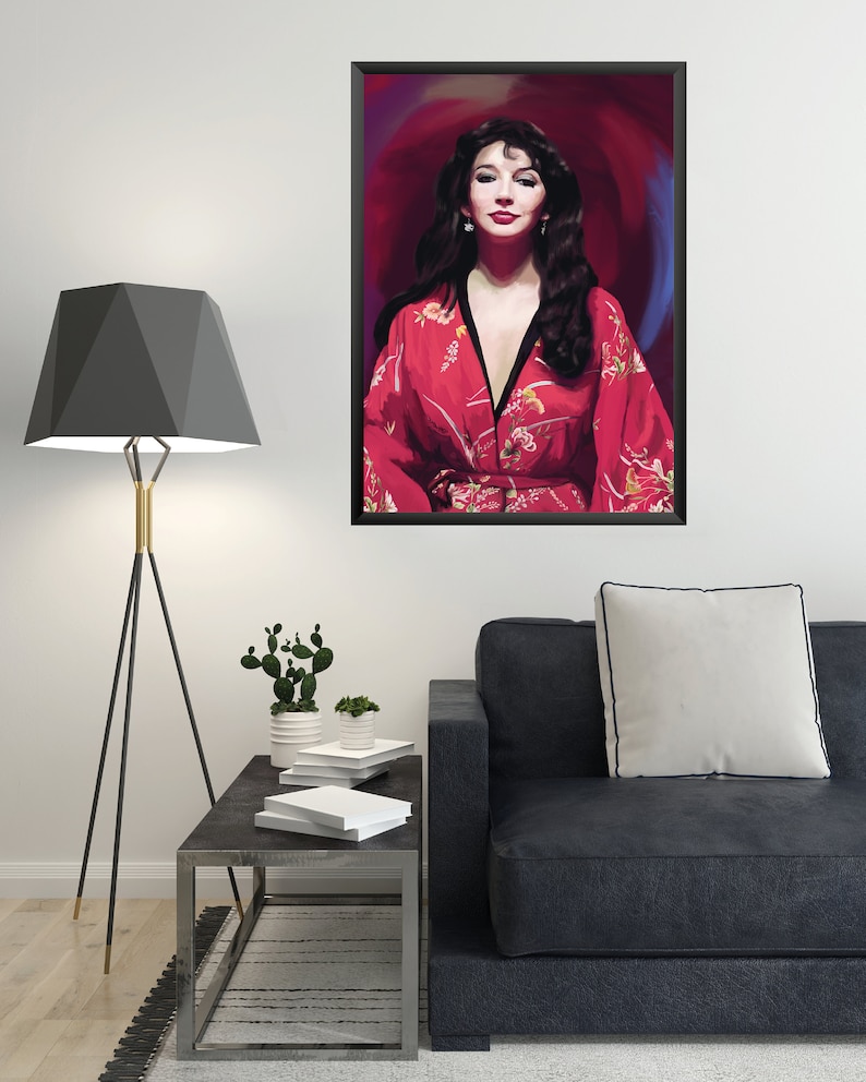 Kate Bush Painting Wall Art Print of Iconic Singer | Etsy