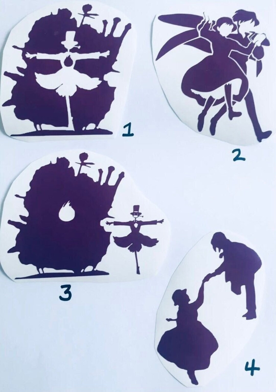 Howls Moving Castle Inspired Vinyl Decal Sticker Sophie Calcifer Howl ...