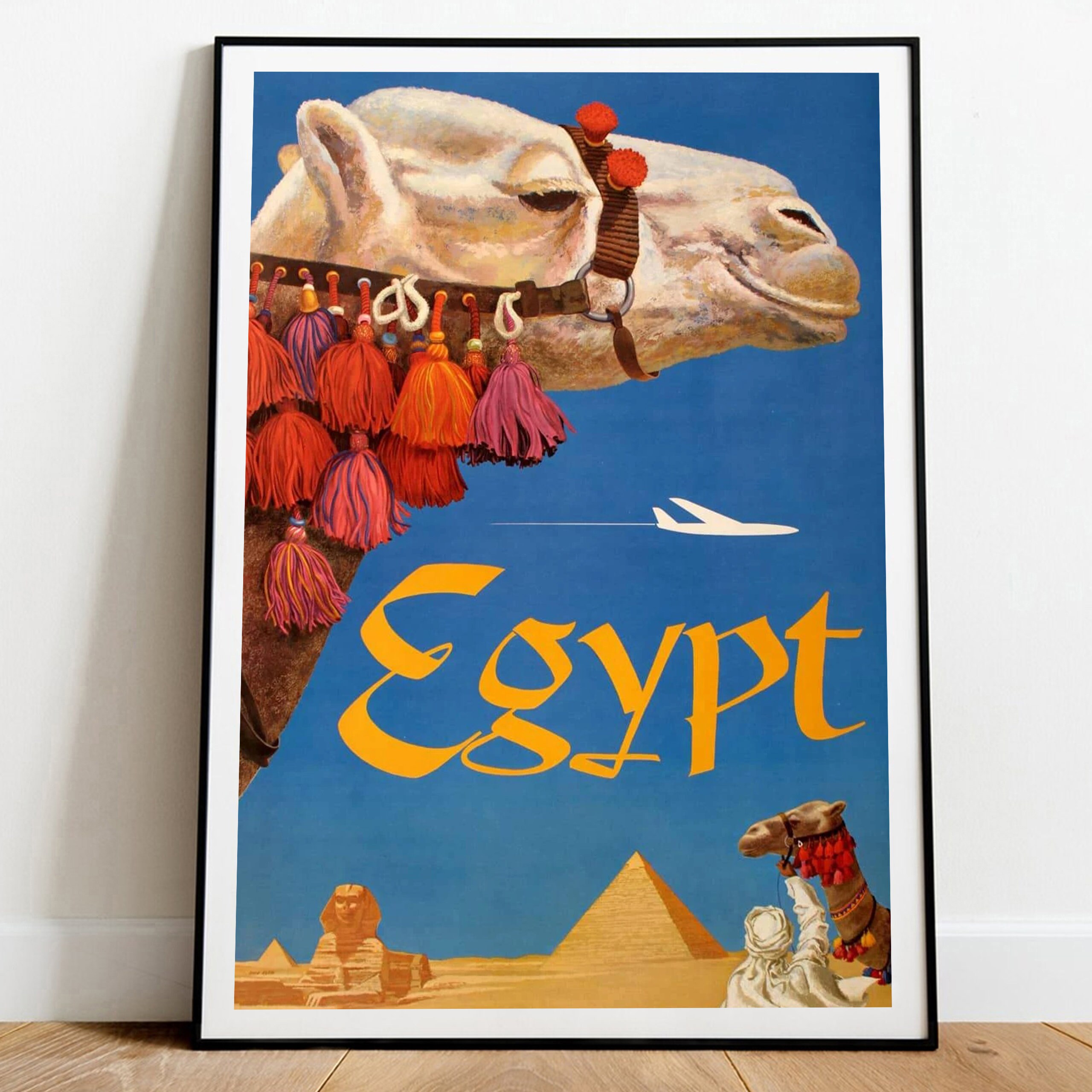 Egypt Vintage Travel Poster Wall Art Decoration David Klein - Etsy