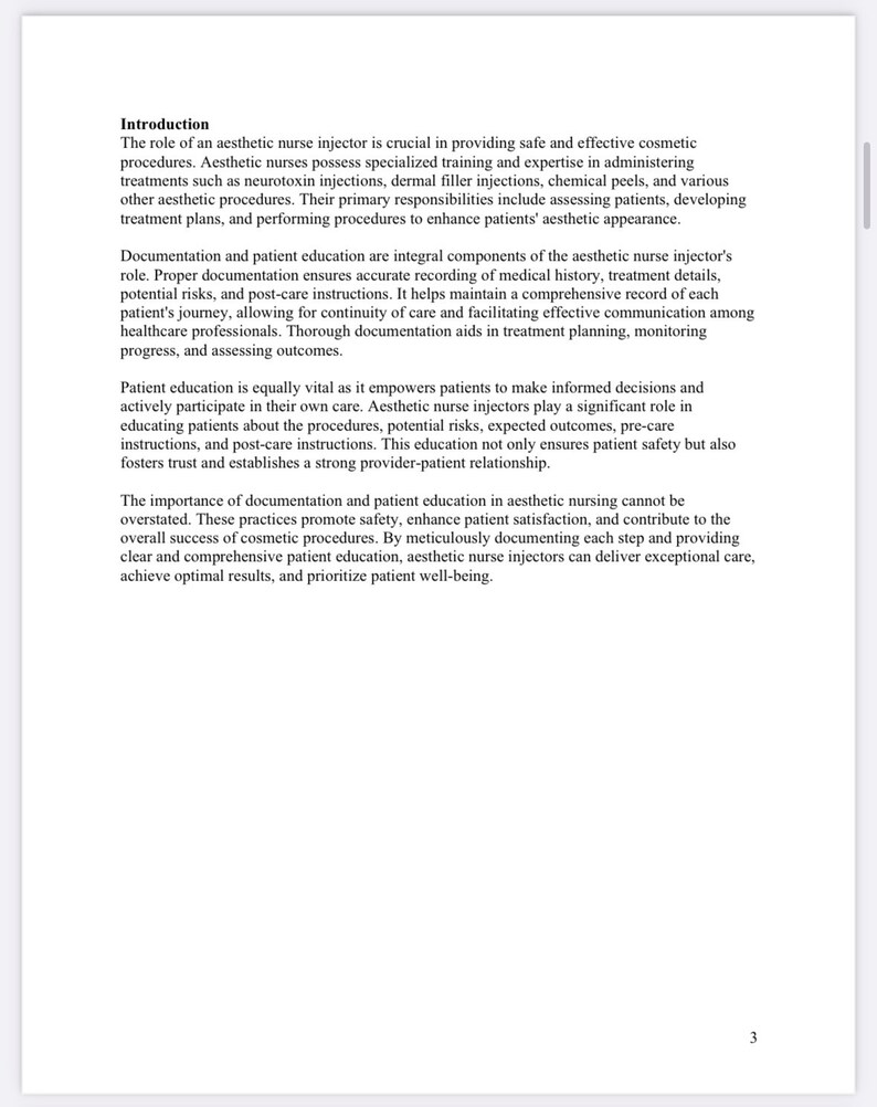 Aesthetic Nurse Injector Handbook: Procedure Documentation and Patient ...