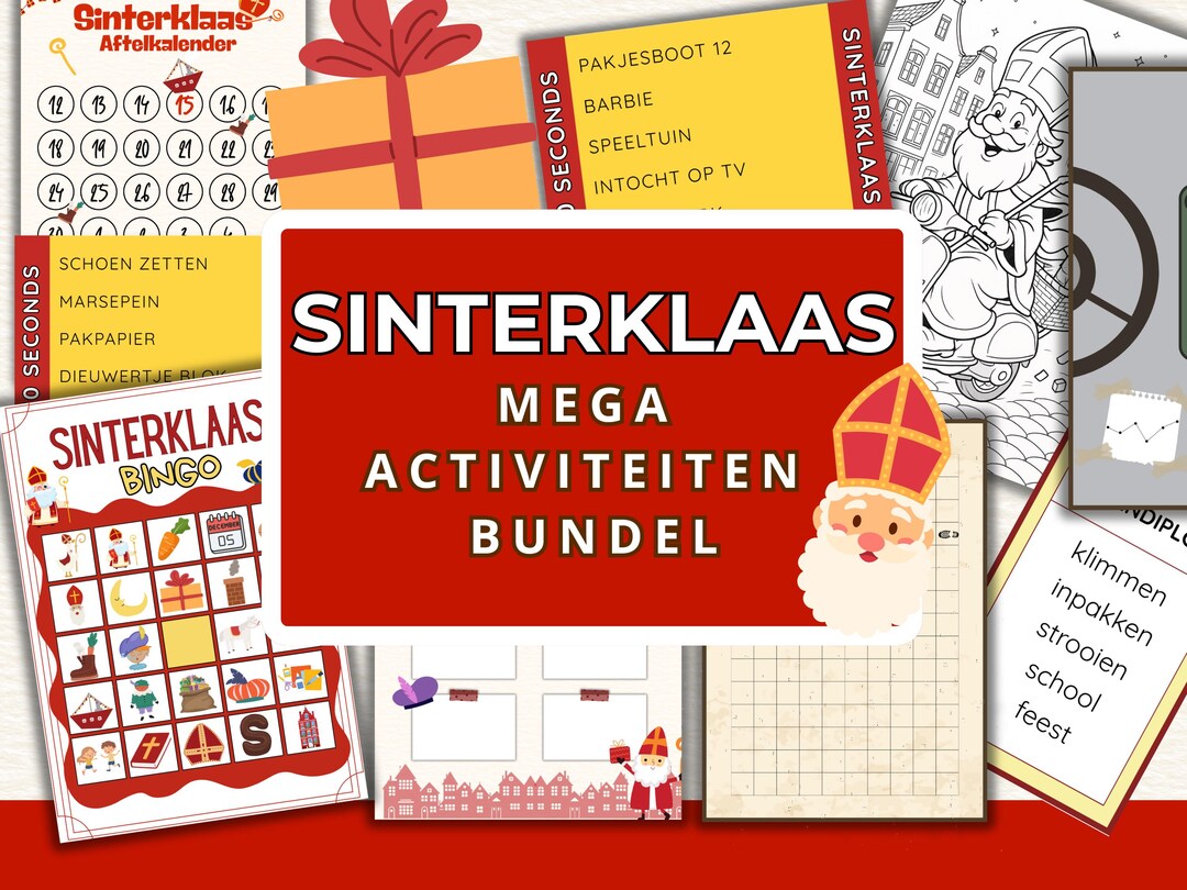 Sinterklaas Games School - Printable Games Package With 30 Seconds ...