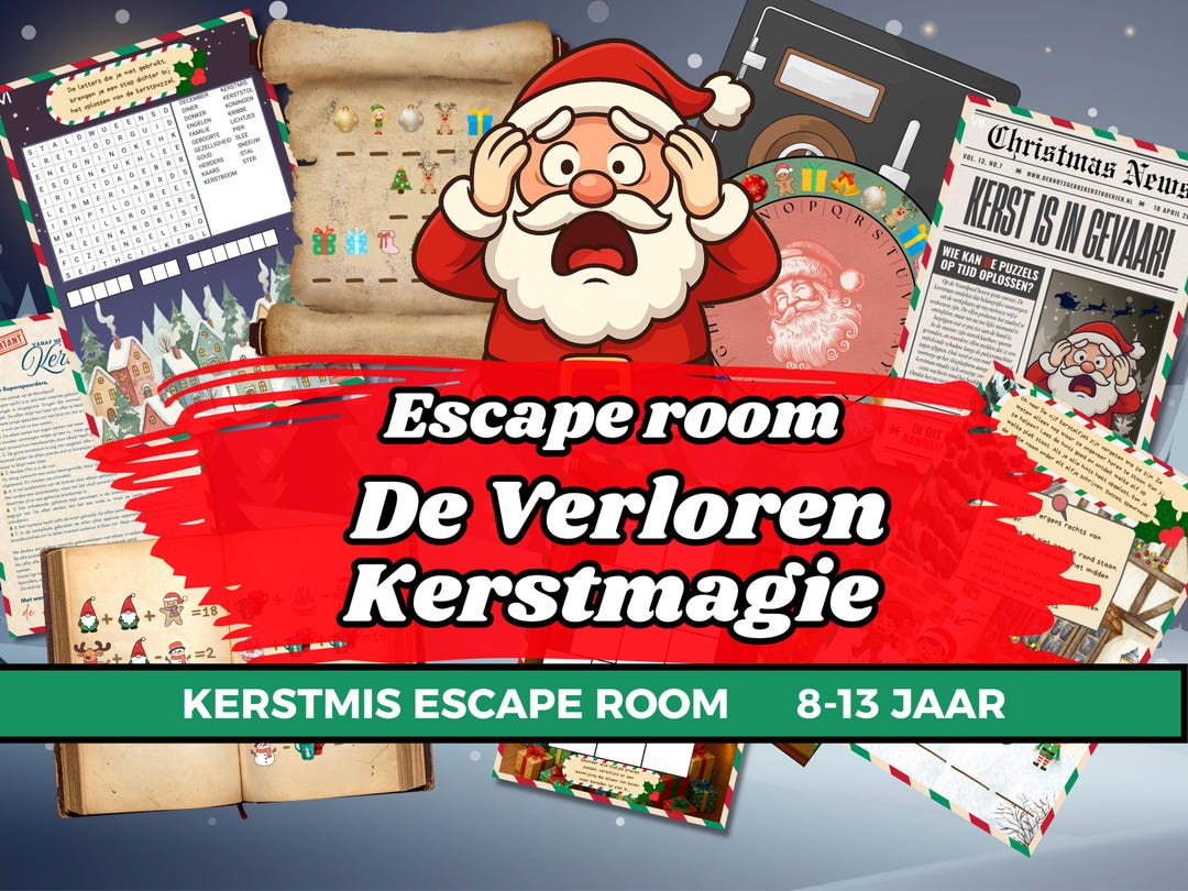 Christmas Escape Room for Kids - Christmas Game 8-12 Years - Printable ...