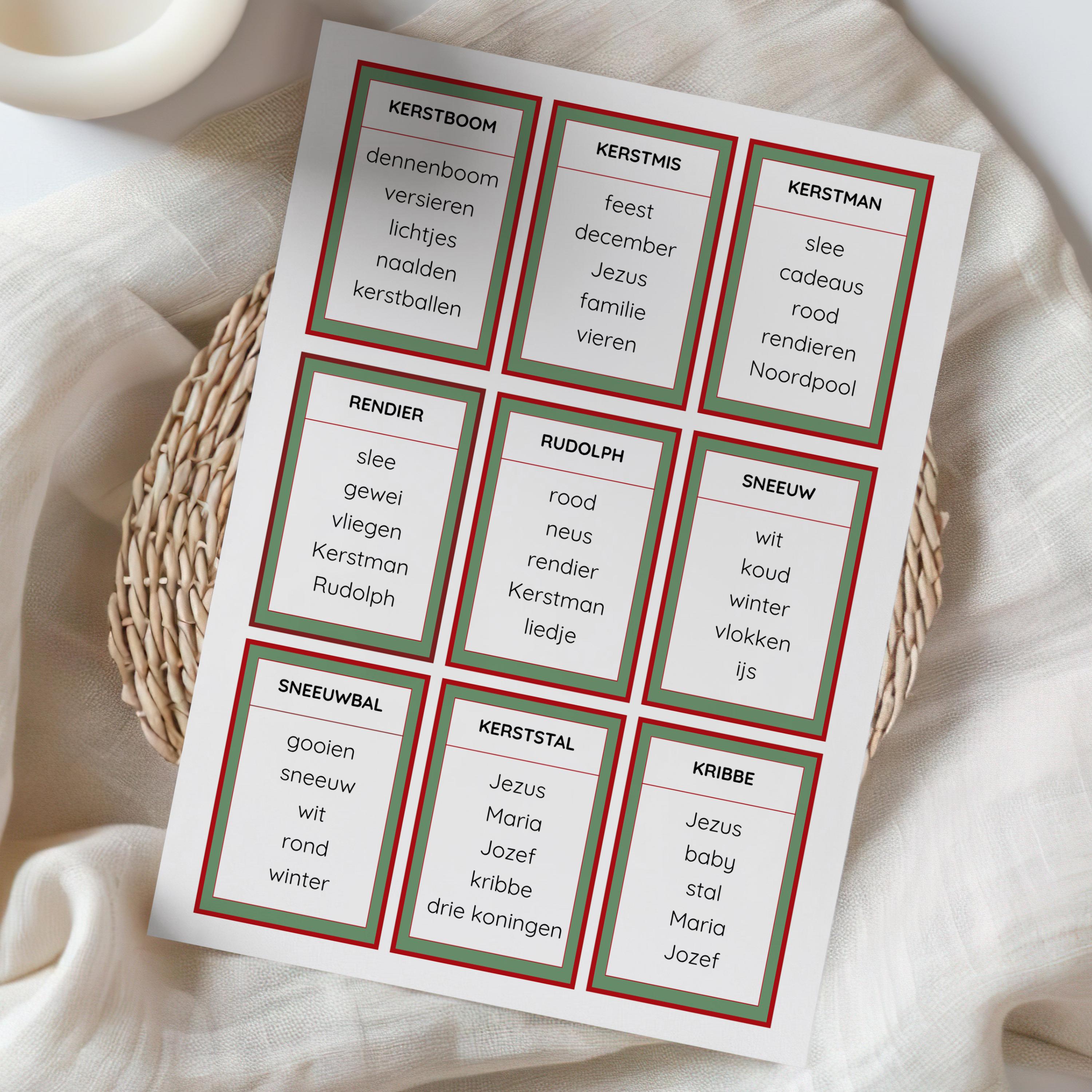 Christmas Game Forbidden Word - Family Game for the Holidays ...