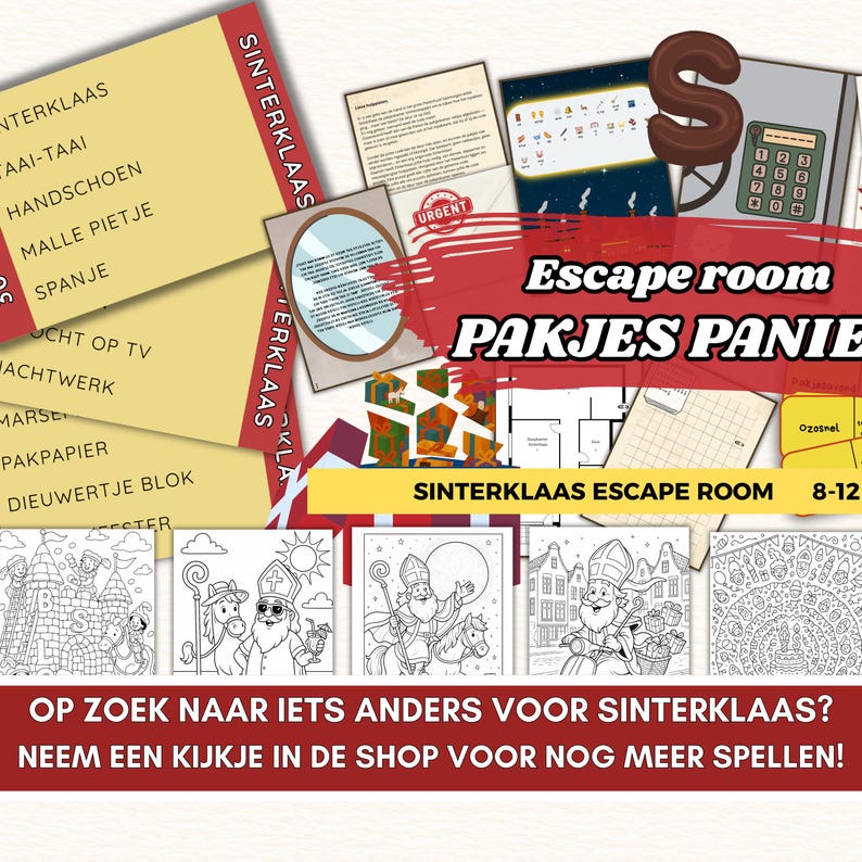 Sinterklaas 30 seconds kaartspel • 40 Kaartjes • Digitaal Downloadbaar ...