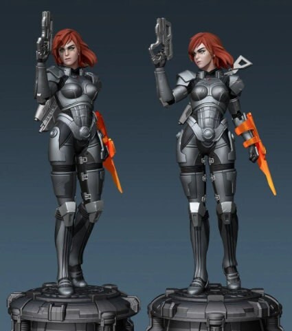 Shepard Mass Effect STL / 3D PRINT - Etsy