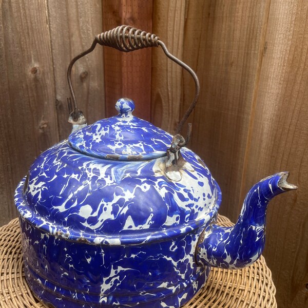 Enamel Kettle - Etsy