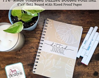 2024 Pre-made Bullet Dotted Journal Coil Spiral Bound With No Bleed ...