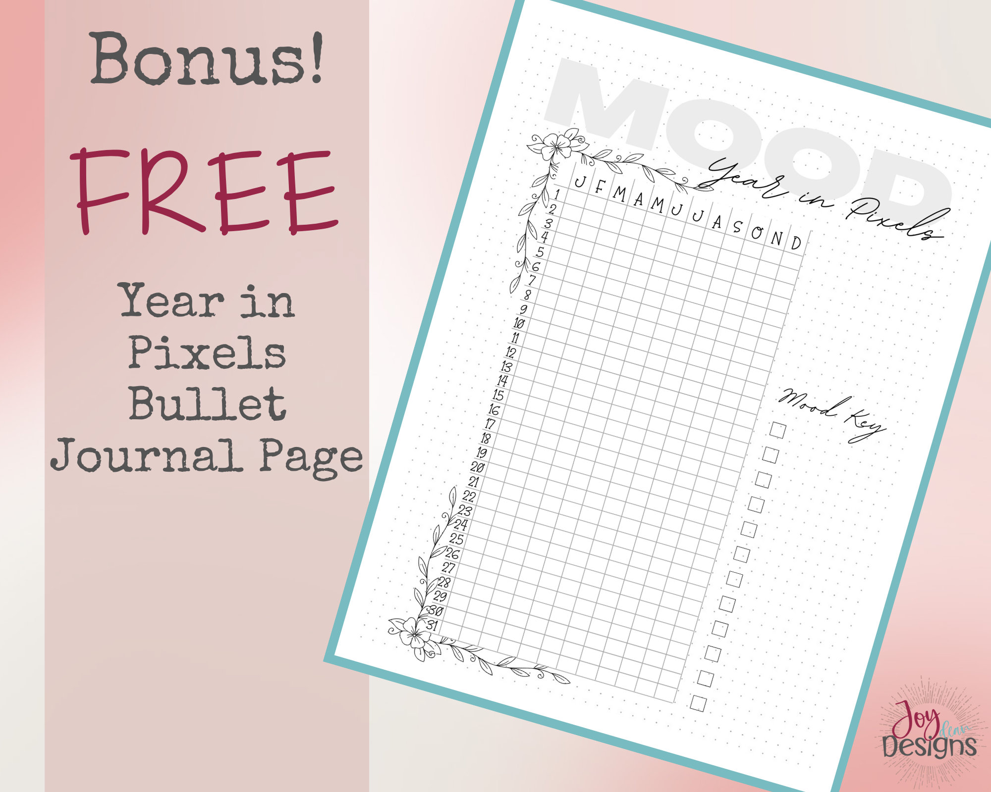 Premade Weekly Planner Printable Bullet Dotted Journal Pages - Etsy