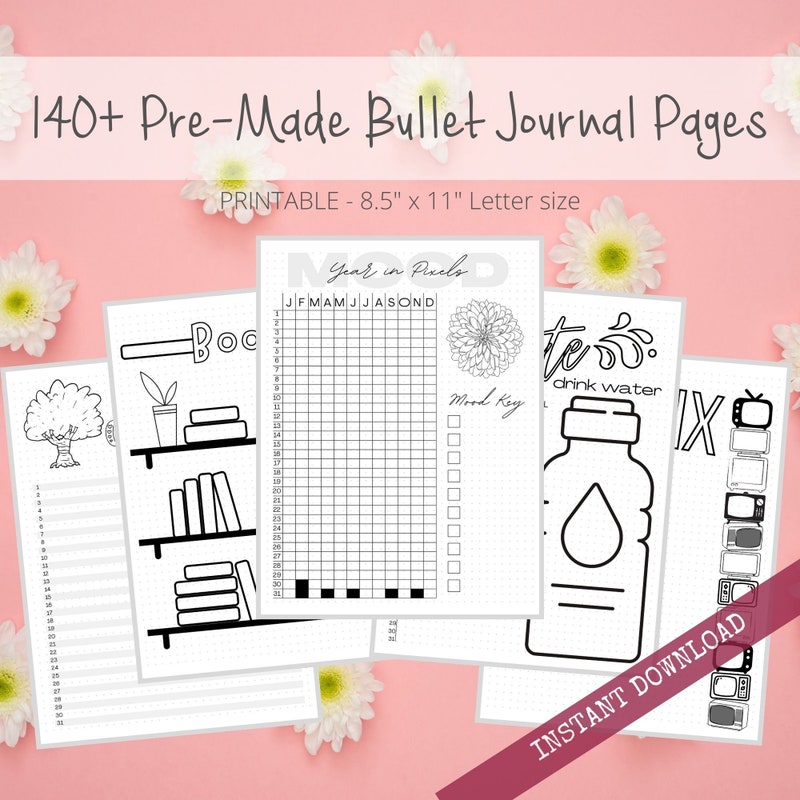 Bullet Journal Printable - Etsy