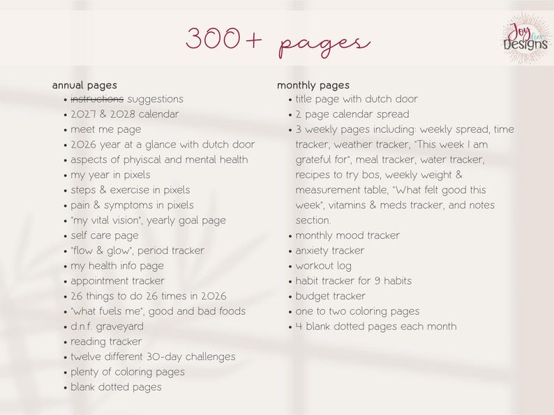 The Vital: 2026 Health & Wellness Bullet Journal Planner | Coil-spiral ...