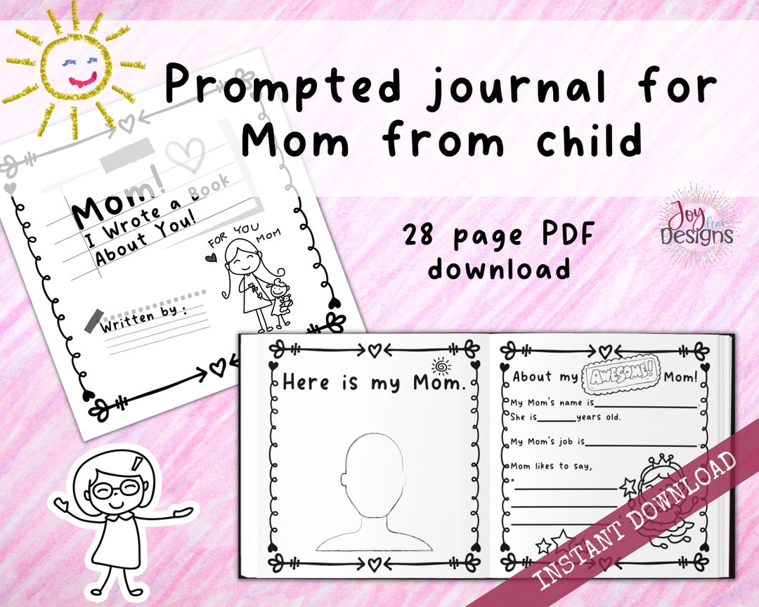 Mom! I Wrote a Book About You! Awesome Fill in the Blank Book With ...