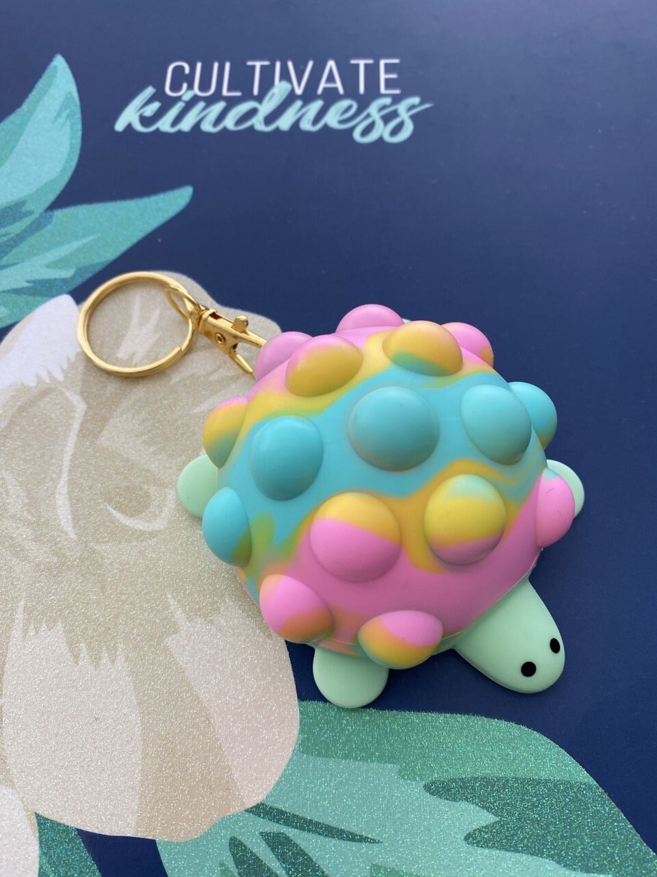 Pop It Turtle Personalized Keychain Fidget Toys Pop It - Etsy