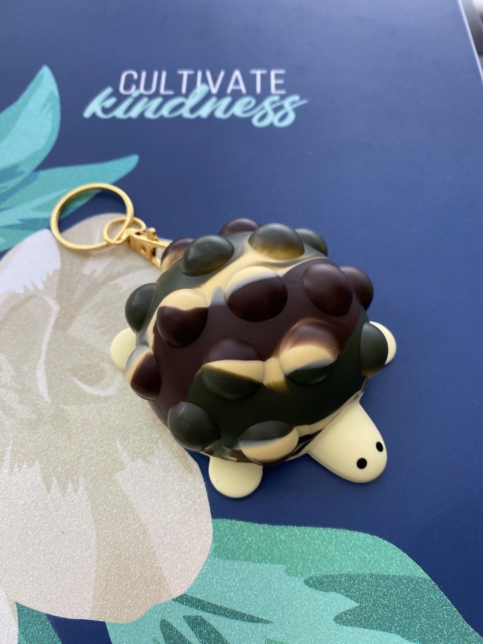 Pop It Turtle Personalized Keychain Fidget Toys Pop It - Etsy