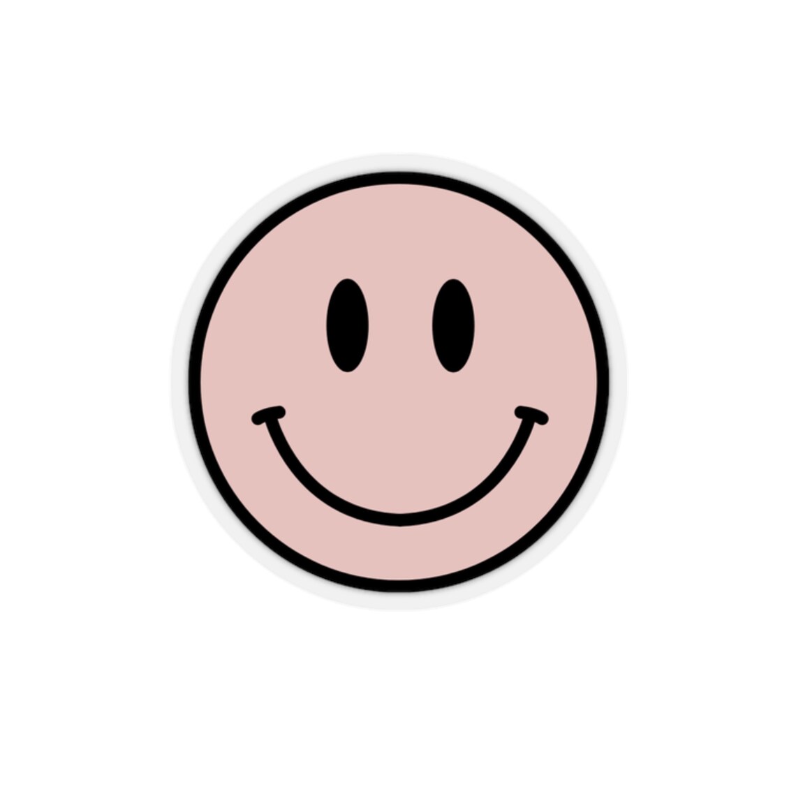 BLUSH SMILEY FACE, Happy Face: Kiss-cut Stickers - Etsy