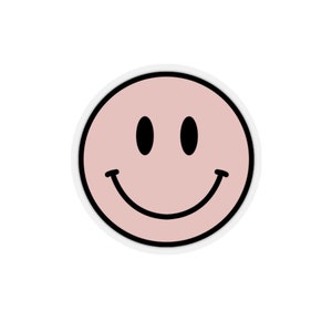 BLUSH SMILEY FACE, Happy Face: Kiss-cut Stickers - Etsy