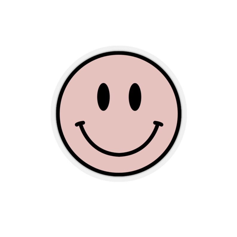 BLUSH SMILEY FACE, Happy Face: Kiss-cut Stickers - Etsy