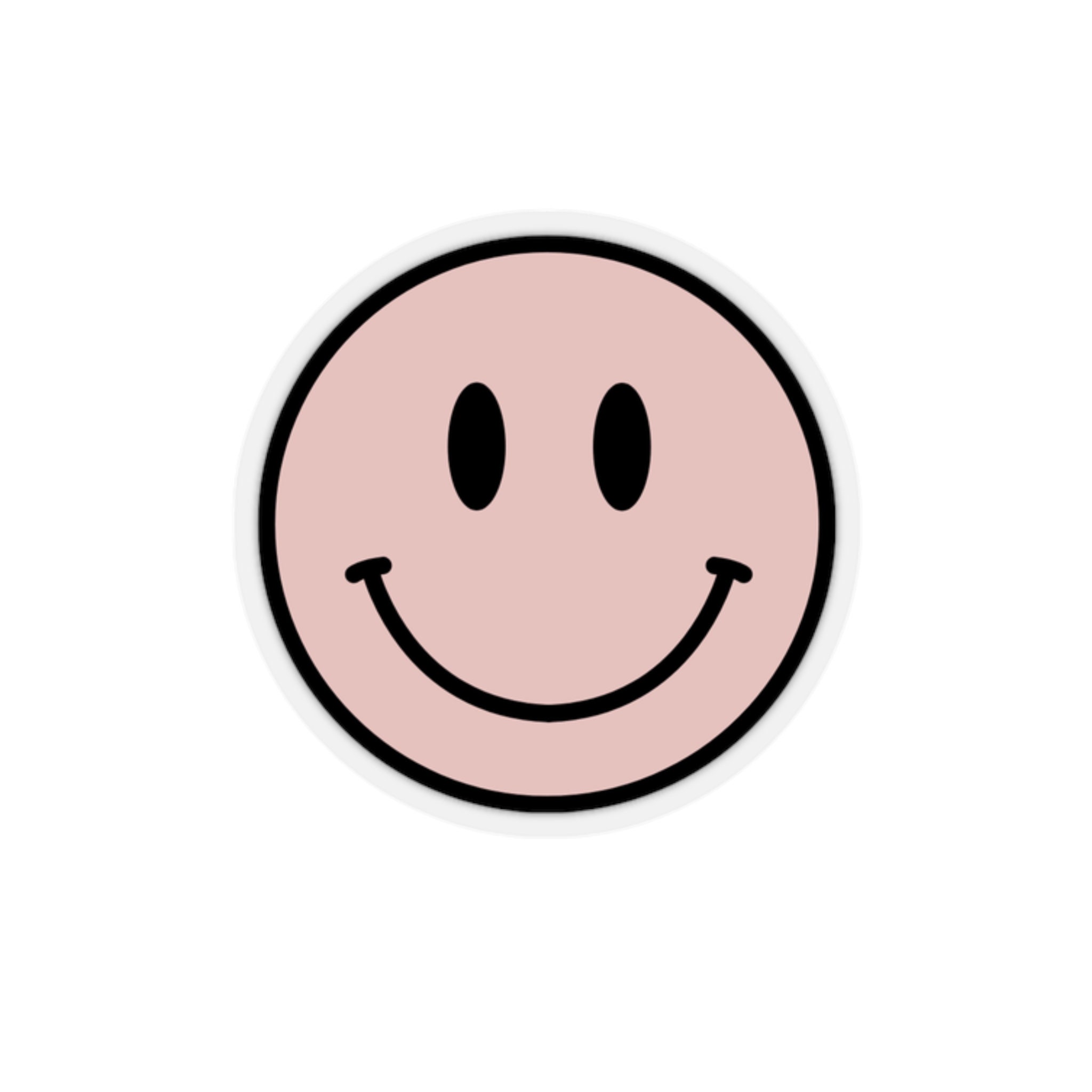BLUSH SMILEY FACE, Happy Face: Kiss-cut Stickers - Etsy