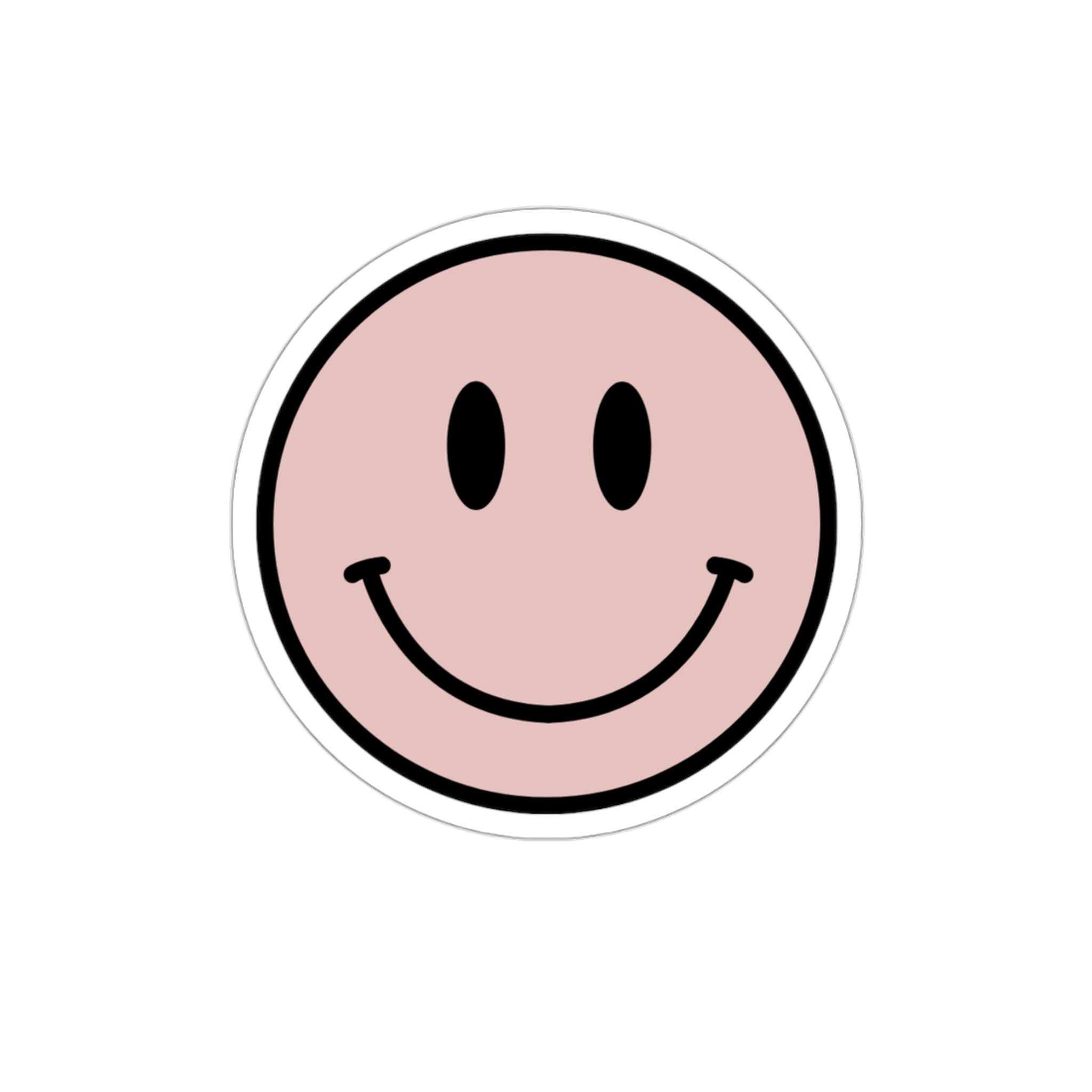 BLUSH SMILEY FACE, Happy Face: Kiss-cut Stickers - Etsy