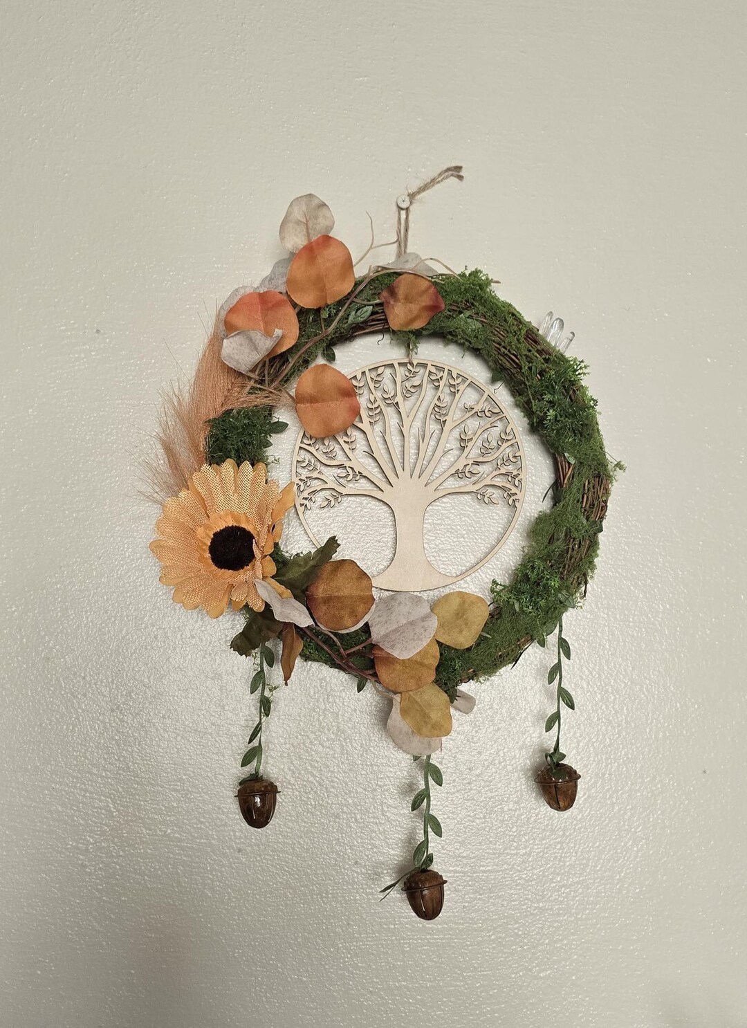 Yggdrasil Wreath Autumn – Norse Mythology Wall Décor – 10″ Handcrafted ...