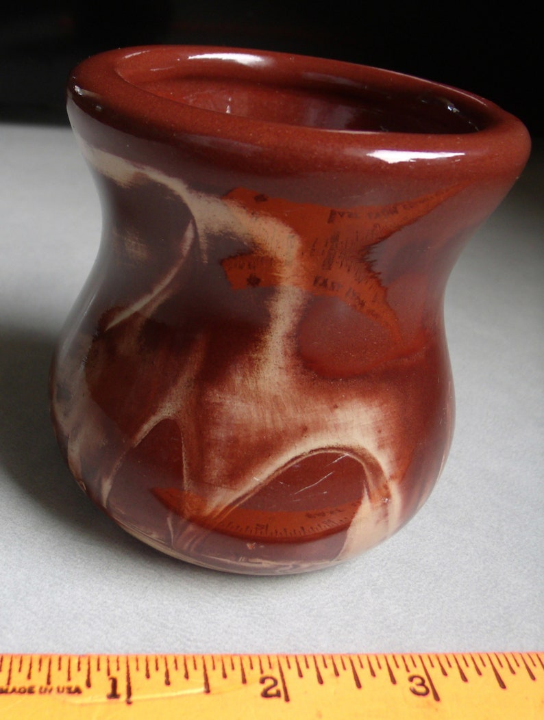 Vintage Clays in Calico Pottery Mug Vase Cardwell Montana - Etsy