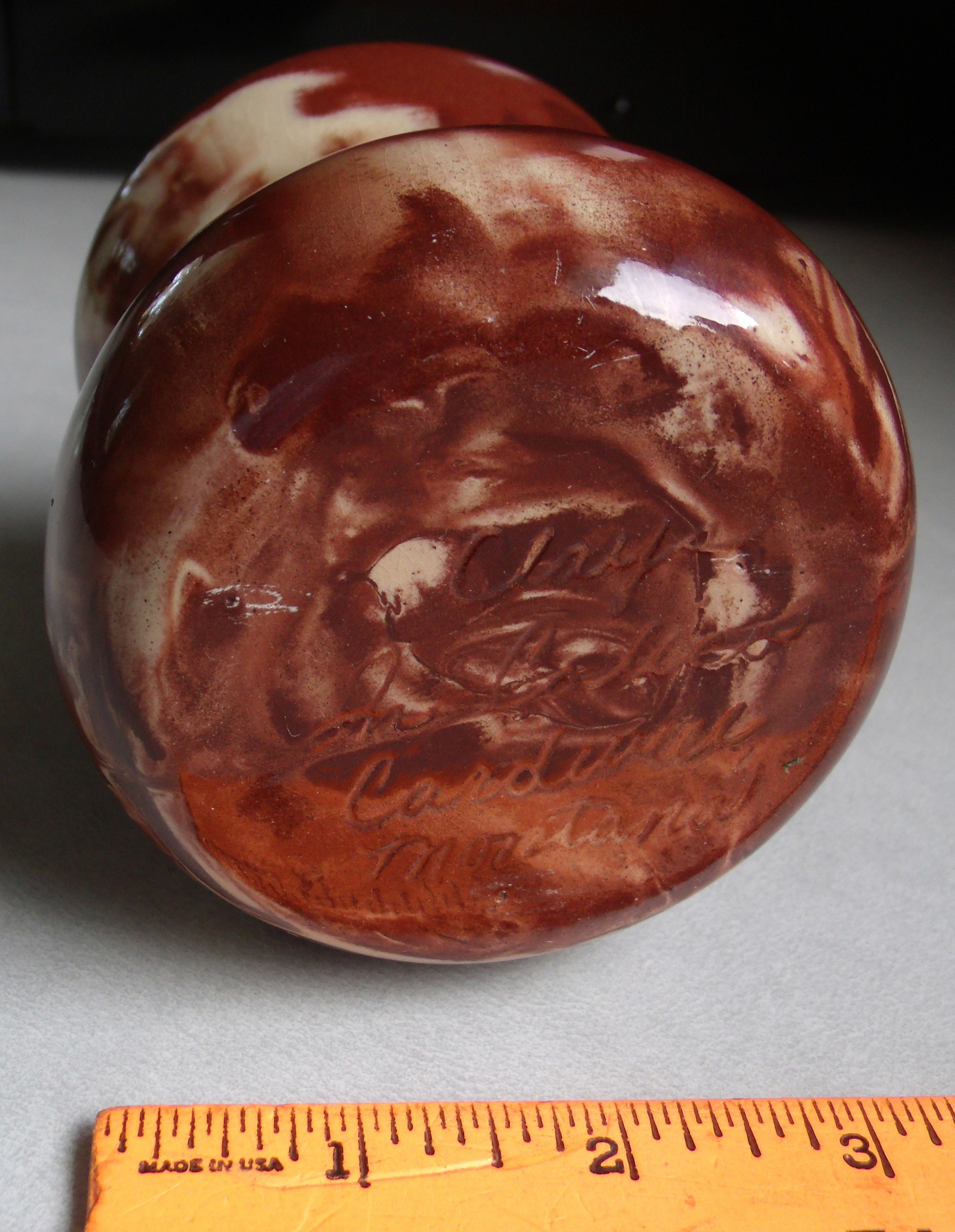 Vintage Clays in Calico Pottery Mug Vase Cardwell Montana - Etsy