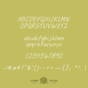 Handcrafted Font, Realistic Handwriting Font for Brand Identity, Canva ...