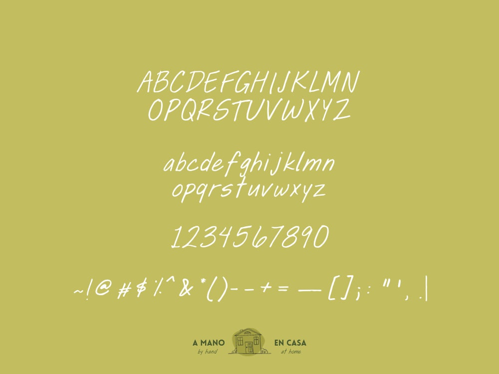 Handcrafted Font, Realistic Handwriting Font for Brand Identity, Canva ...