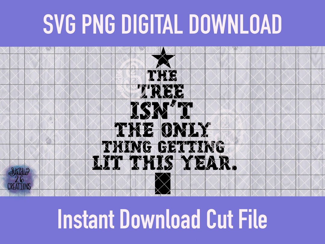 Funny Christmas Tree SVG, Holiday Party Cut File (digital Download) - Etsy