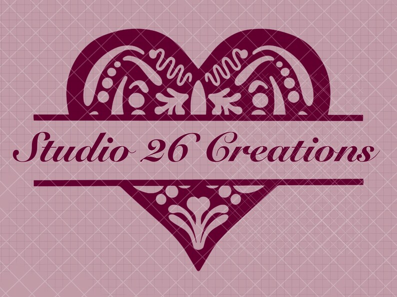 Custom Heart SVG PNG Digital Download, Heart With Name Cut File, Heart ...