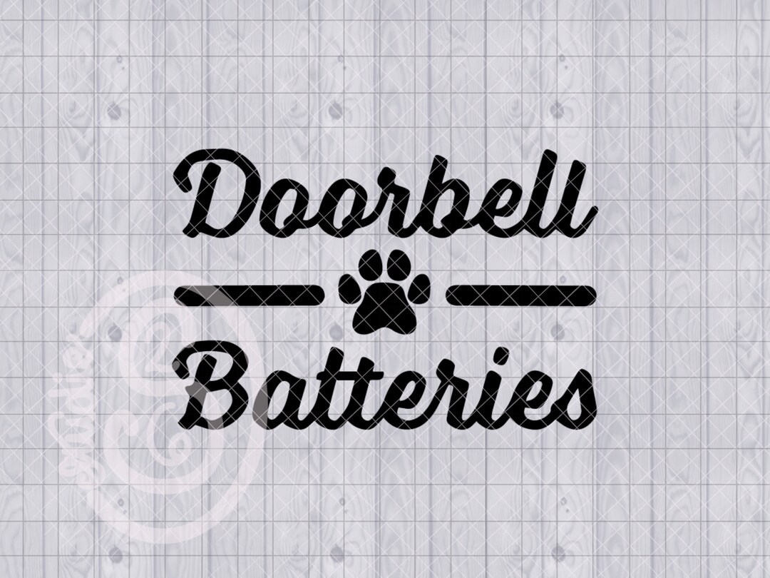 Doorbell Batteries SVG PNG Digital Download, Dog Treat Canister Decal ...
